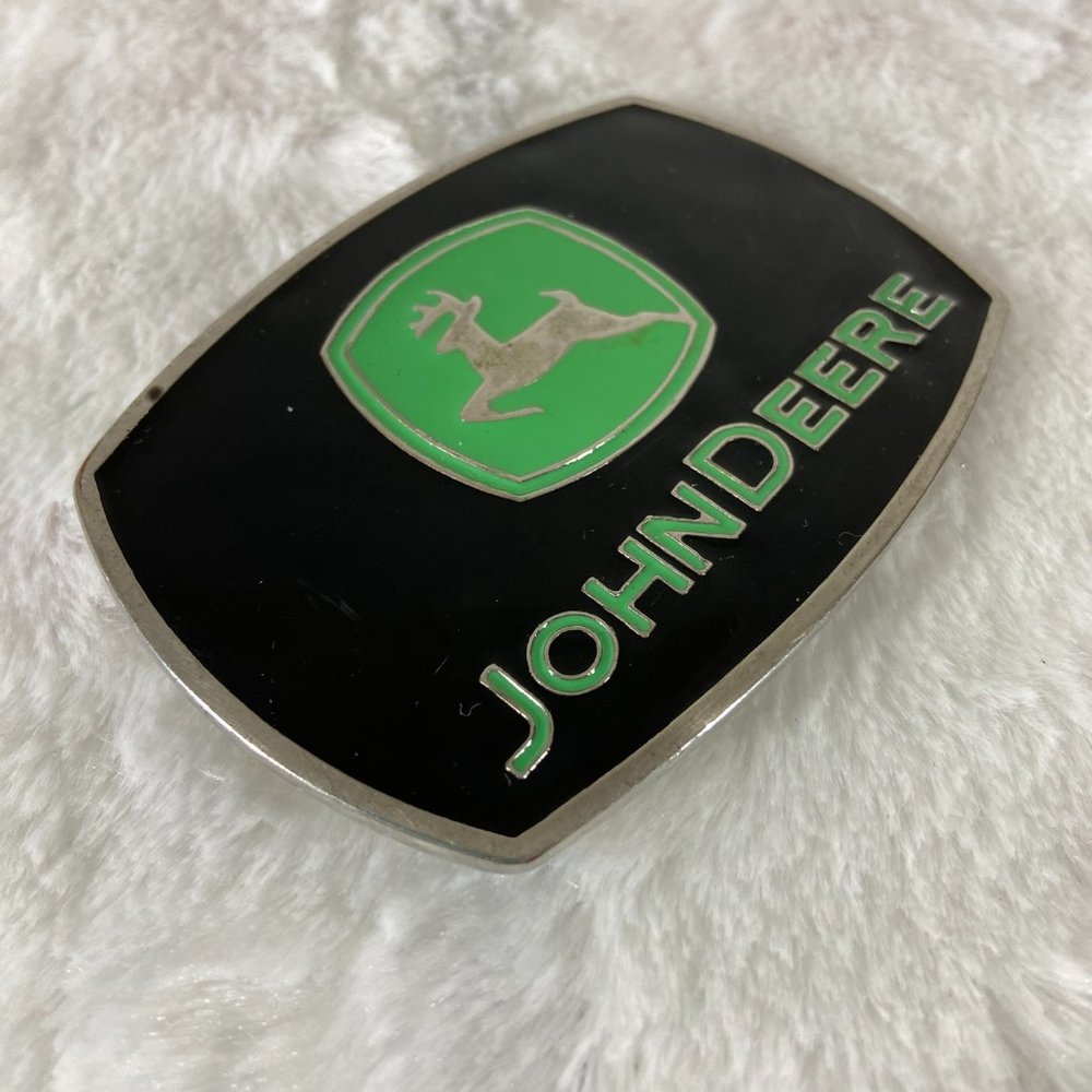 Vintage John Deere Collectible Belt Buckle Rare Silve… - Gem